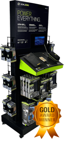 Floor Display Stands Win Gold Award | Creative Displays Now