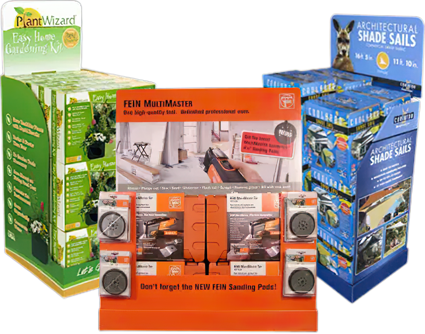 Custom Printed Case Stacker Displays | Creative Displays Now