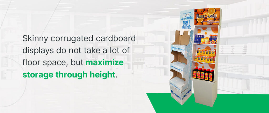 Uses for Skinny Cardboard Displays - Creative Displays Now